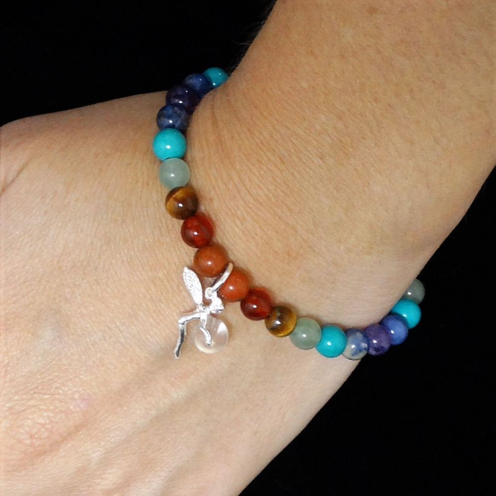 Pulsera de los 7 Chakras con Hadita | El Taller de los Minerales